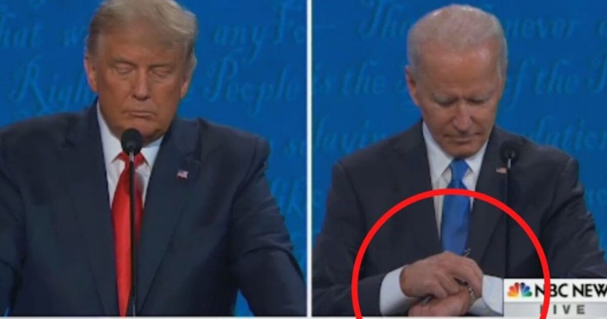 Will Joe Biden’s checking his watch during debate come back to bite him ...