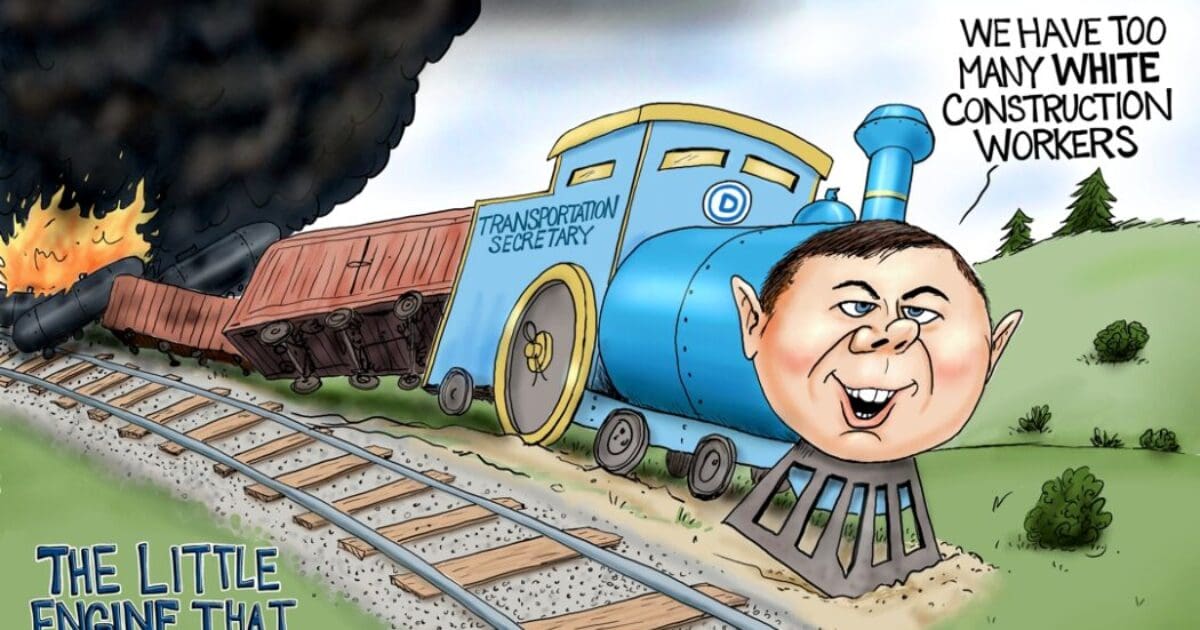 Cartoon of the Day: Train Wreck - Liberty Unyielding