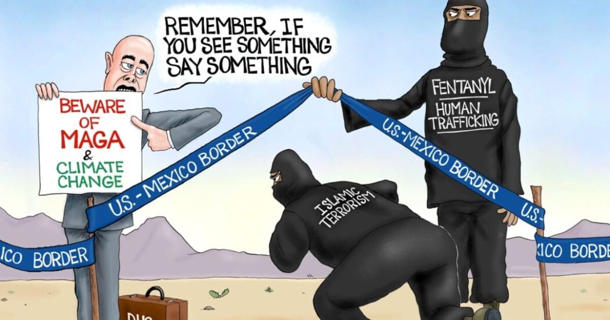 Cartoon of the Day: Border Alert - Liberty Unyielding